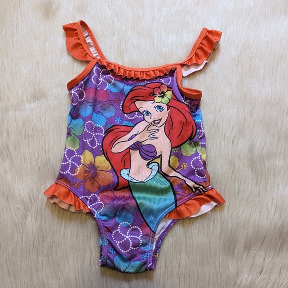 Disney | Swim | Disney Princess The Little Mermaid Ruffle One Piece ...